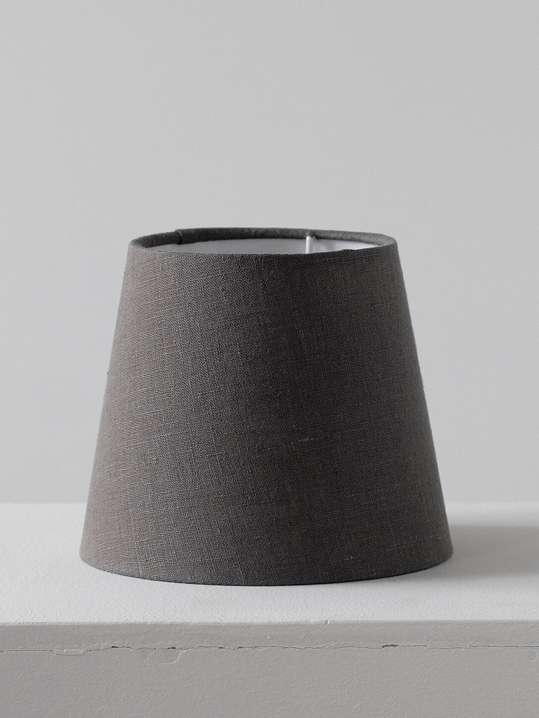 Абажур для настольной лампы, лён "Графит", конусный 170