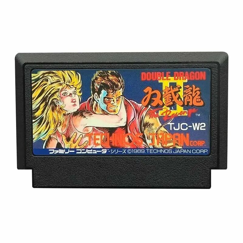 Double Dragon II: The Revenge - Игра 8-битный картридж Famicom - игровой картридж NES (8 bit, японская версия)