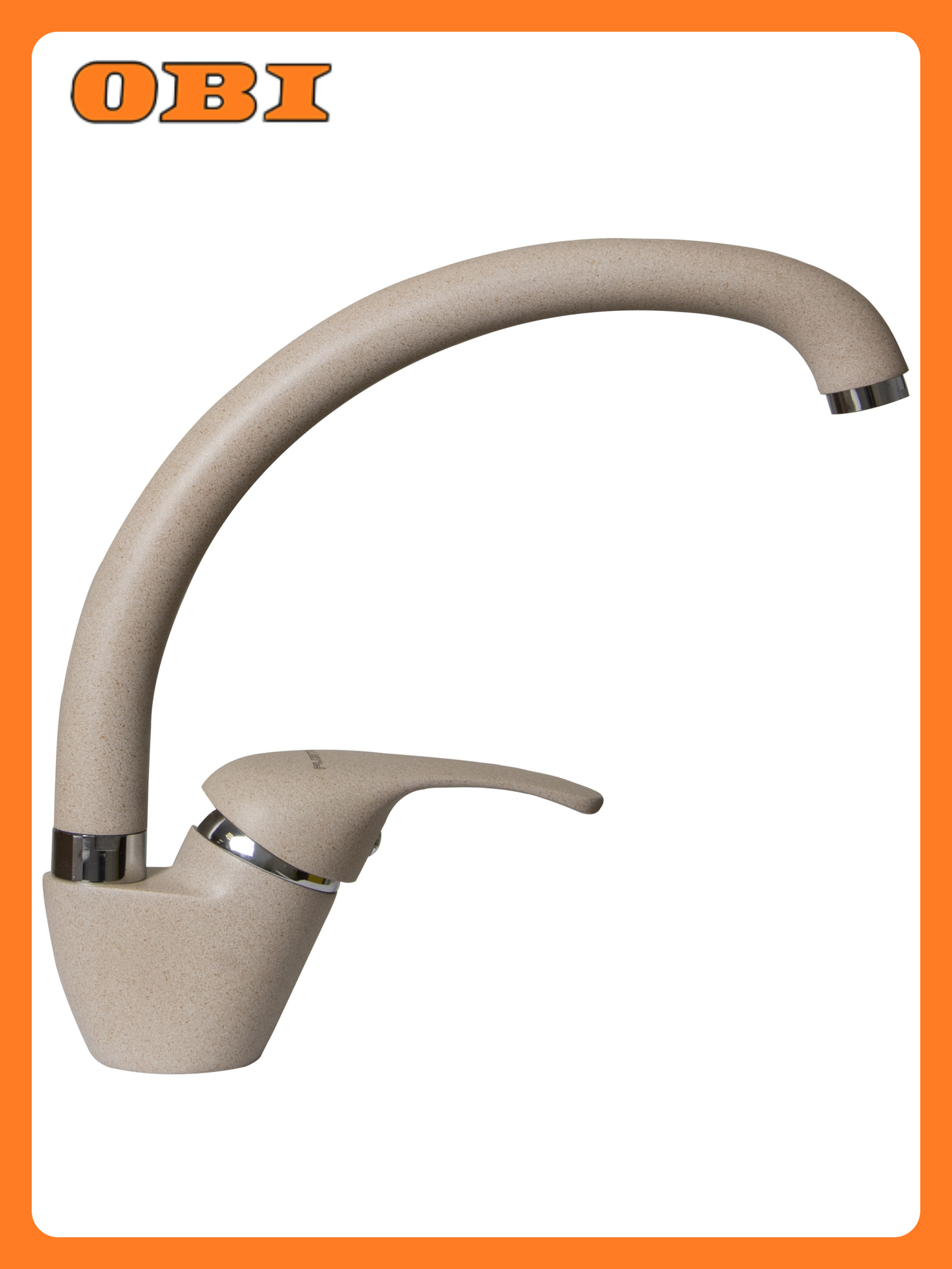 Смеситель Flortek Песочный, для кухни, горизонтальный, латунь