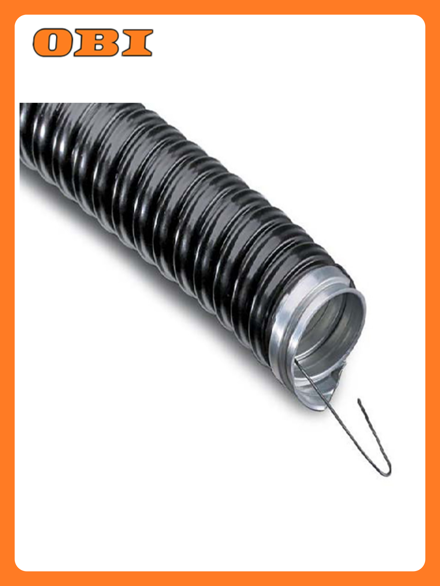 Металлорукав в ПВХ изоляции МРПИнг-15 (РЗ-Ц-ПВХнг), с зондом, черный REXANT