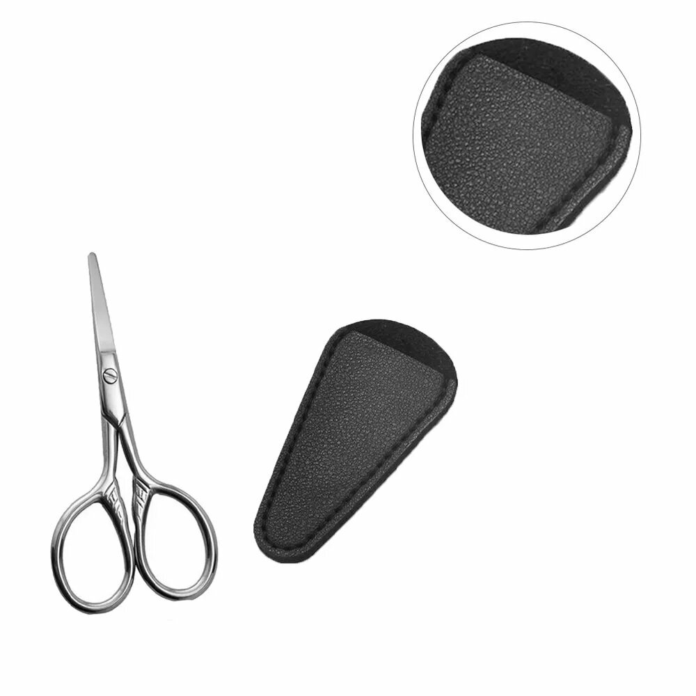 Набор ножниц для бороды с резиновым чехлом из нержавеющей стали для использования в салоне и дома