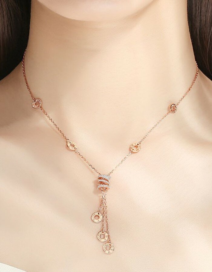 Колье, циркон