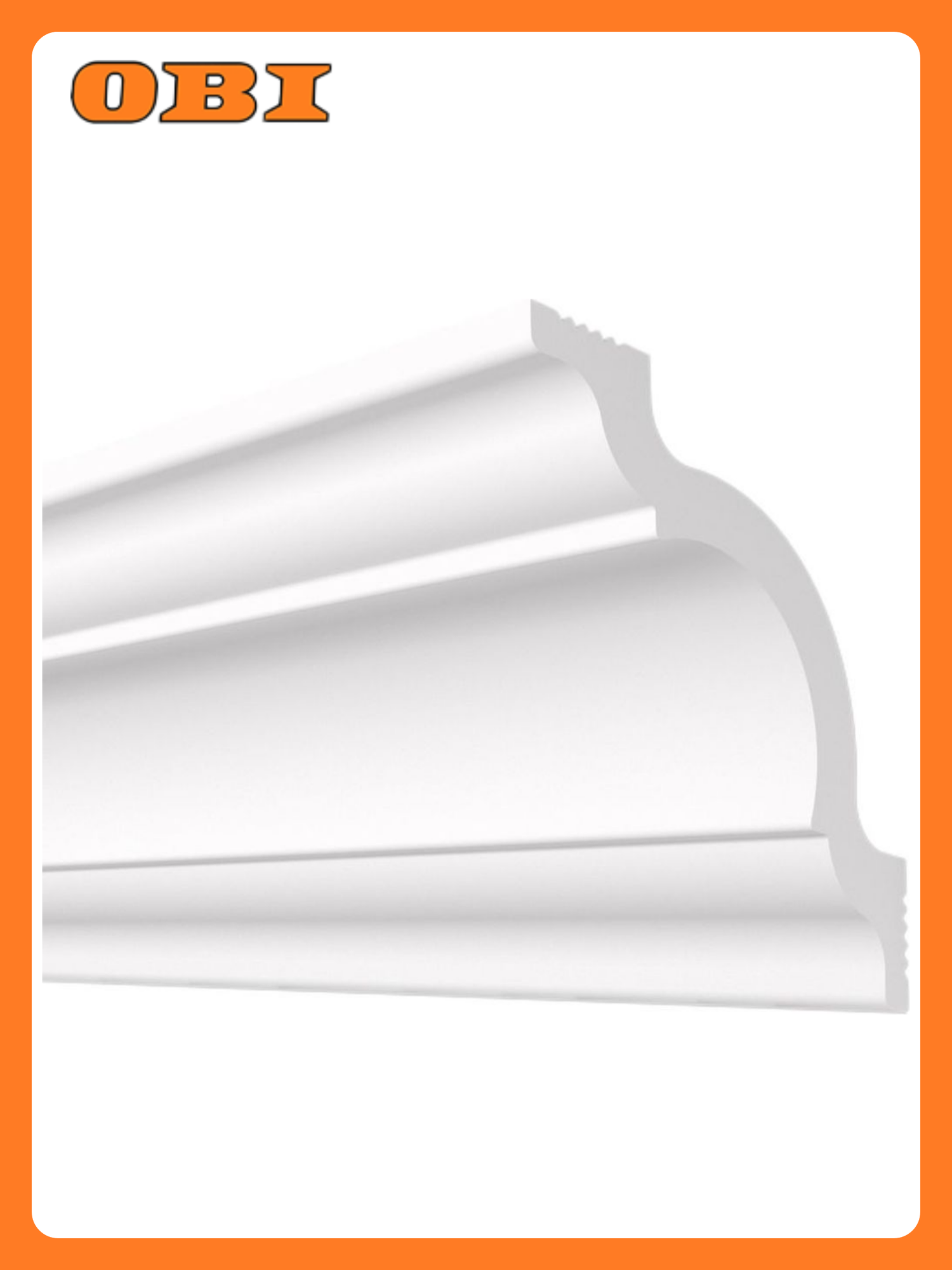 Плинтус потолочный плинтэкс I 95/95 9белый 5x95 мм