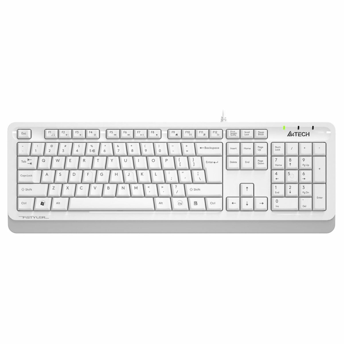 Клавиатура проводная A4Tech Fstyler FKS10 White, 20шт.