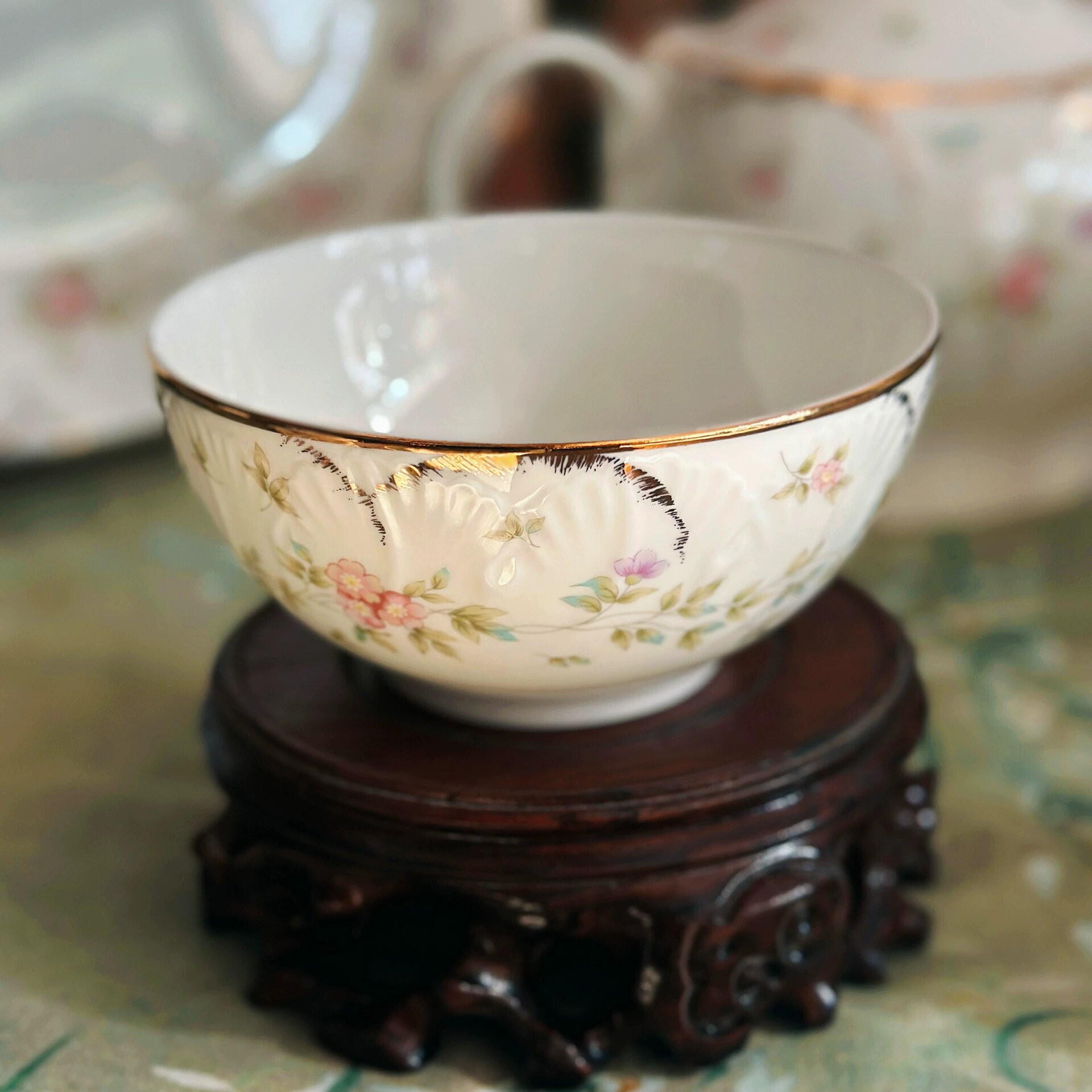 Рисовая миска Taobao, костяной фарфор, французский стиль, 13х6 см