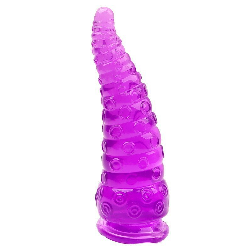 Анальная пробка с присоской в виде щупальца осьминога, кристаллическая анальная полоска, игрушка для анального