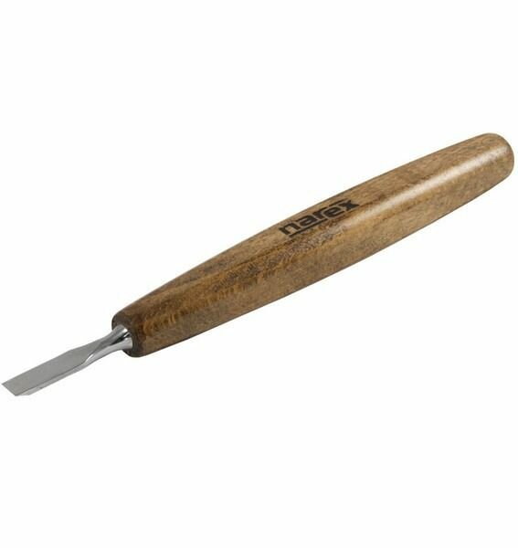 Резец для мелкой резьбы по дереву NAREX PROFI плоский 8х40 мм 824018