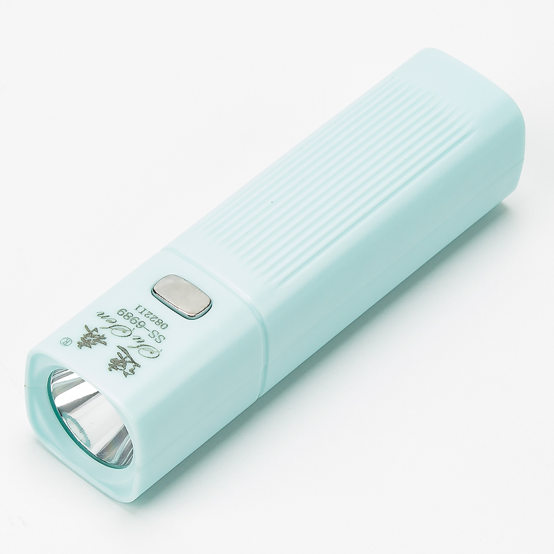 USB-заряжаемый светодиодный фонарик мини-портативный аварийный свет с боковым светом и зеленой шнуром, компактный