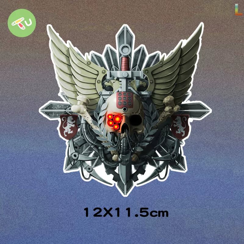 Наклейки-эмблемы Warhammer 40k, светоотражающие, для автомобилей, электромобилей, мотоциклов, декоративные,
