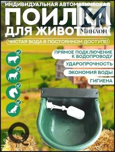 Автоматическая индивидуальная поилка для лошадей овец крс