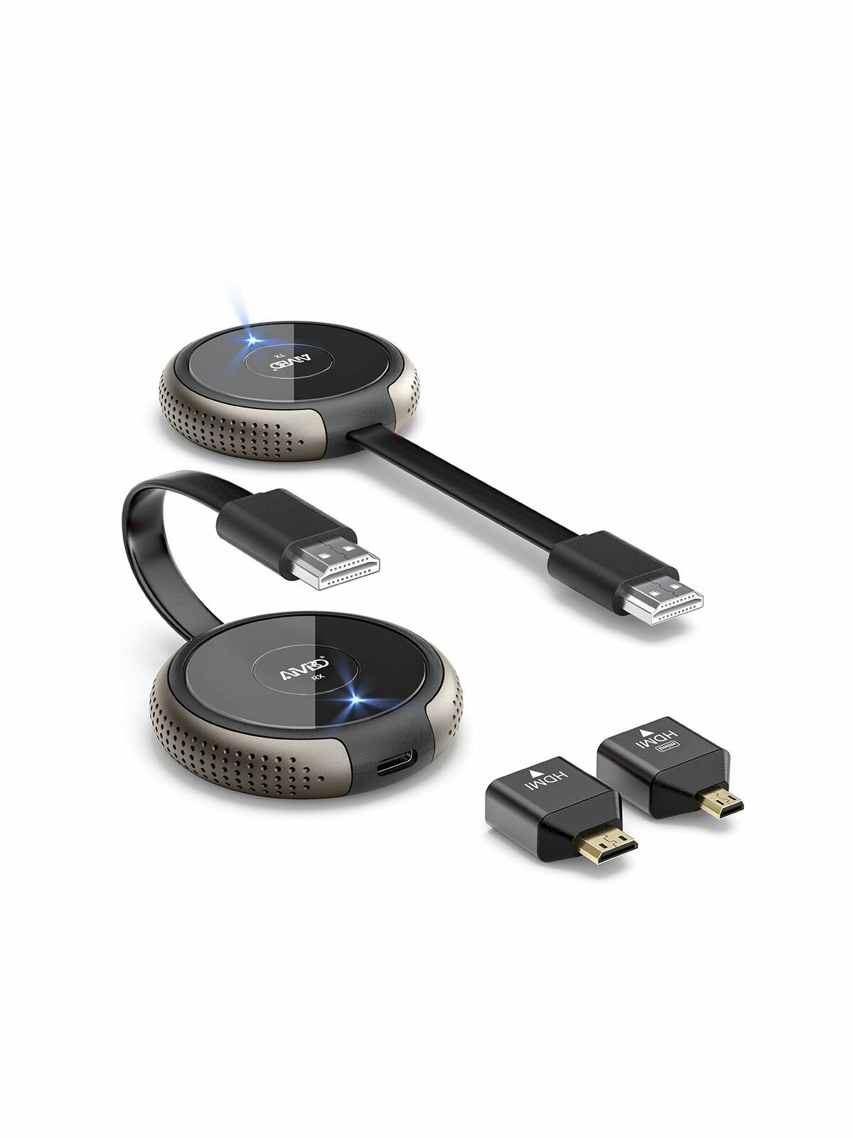 Беспроводной HDMI-удлинитель 5G 4K беспроводной HDMI VGA передатчик-приемник 50M потоковое видео для ноутбука, компьютера на монитор, проектор, HDTV