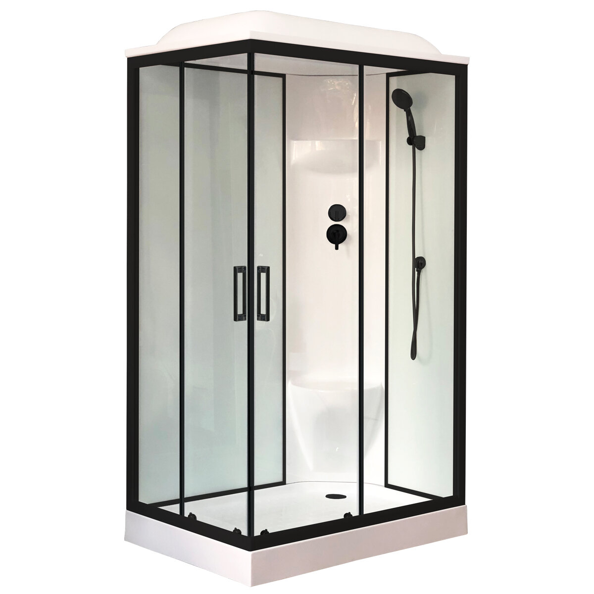 Душевая кабина Royal Bath Hp 120х80 RB8120HP6-WT-BL-R