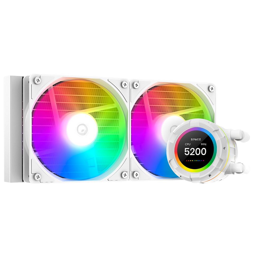 Система водяного охлаждения ID-Cooling SL240 XE WHITE /LCD SCREEN /300W /all Intel /all AMD