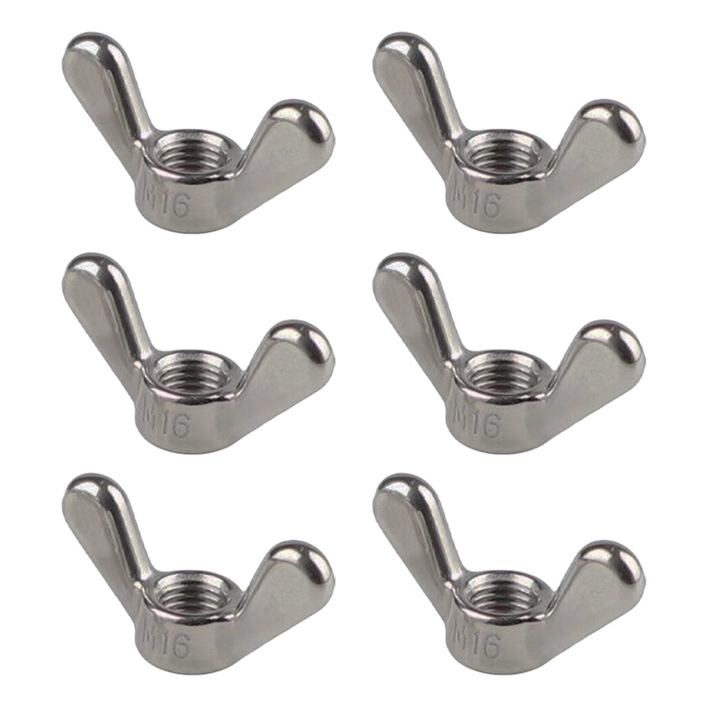 Комплект из 6 Стальных барашковых гаек Мебельного Оборудования для быстрой установки и демонтажа В Проектах и инженерных приложениях