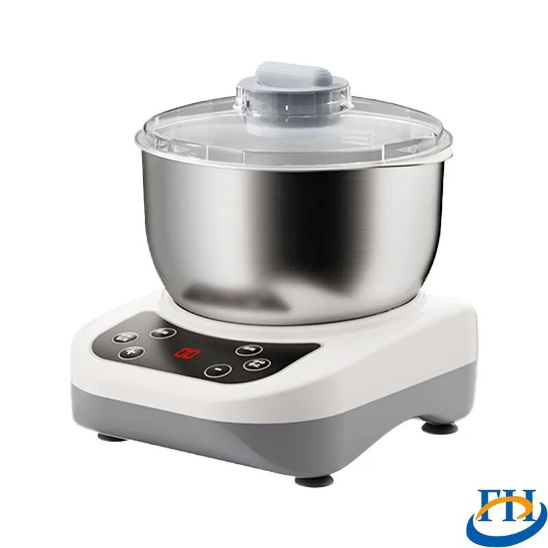 Тестомесильная машина для общепита с объемом дежи 5 л, мощностью 550 Вт, бежевая