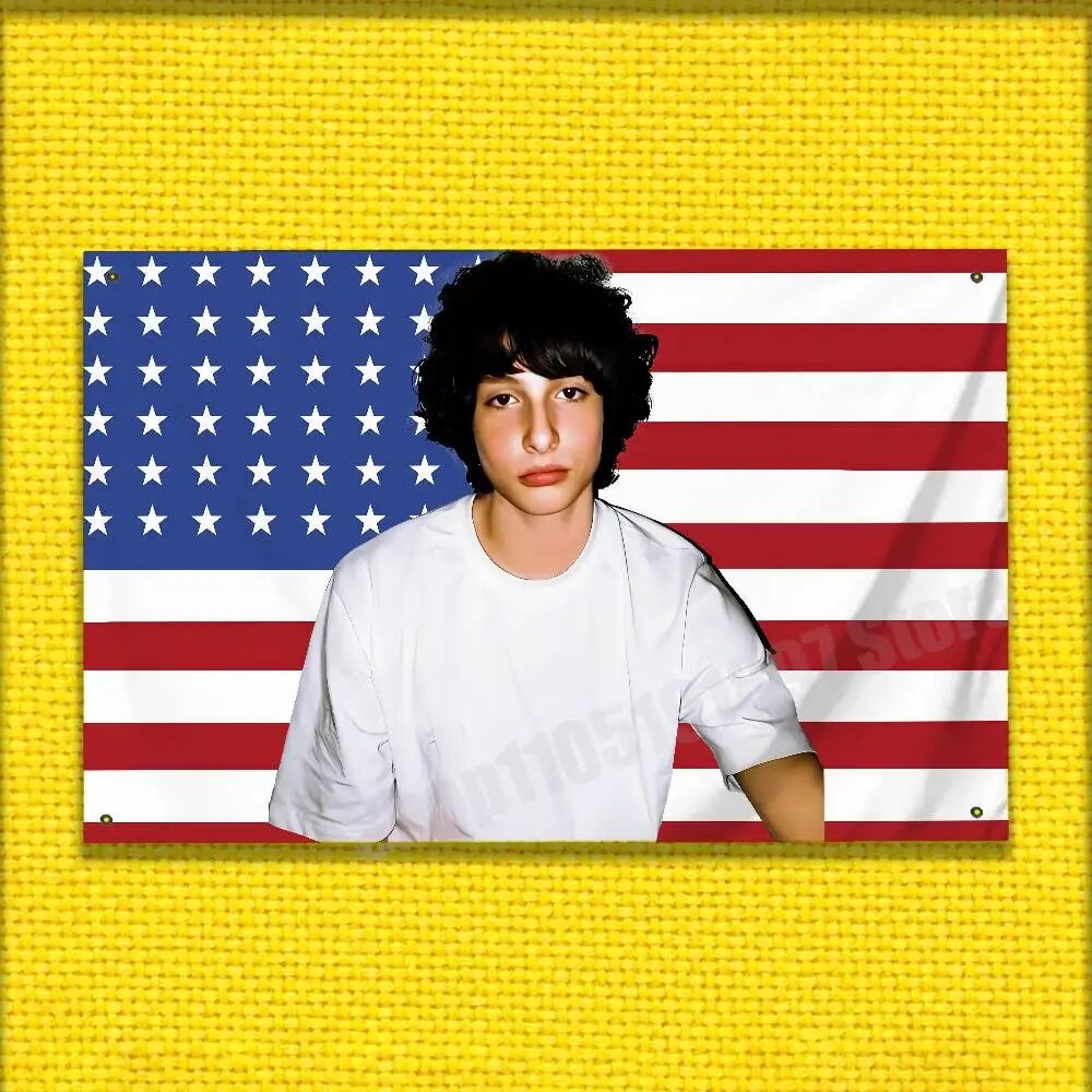 Флаг Ф-Финн Волхард Америка Желтый, 80x120cm, z12