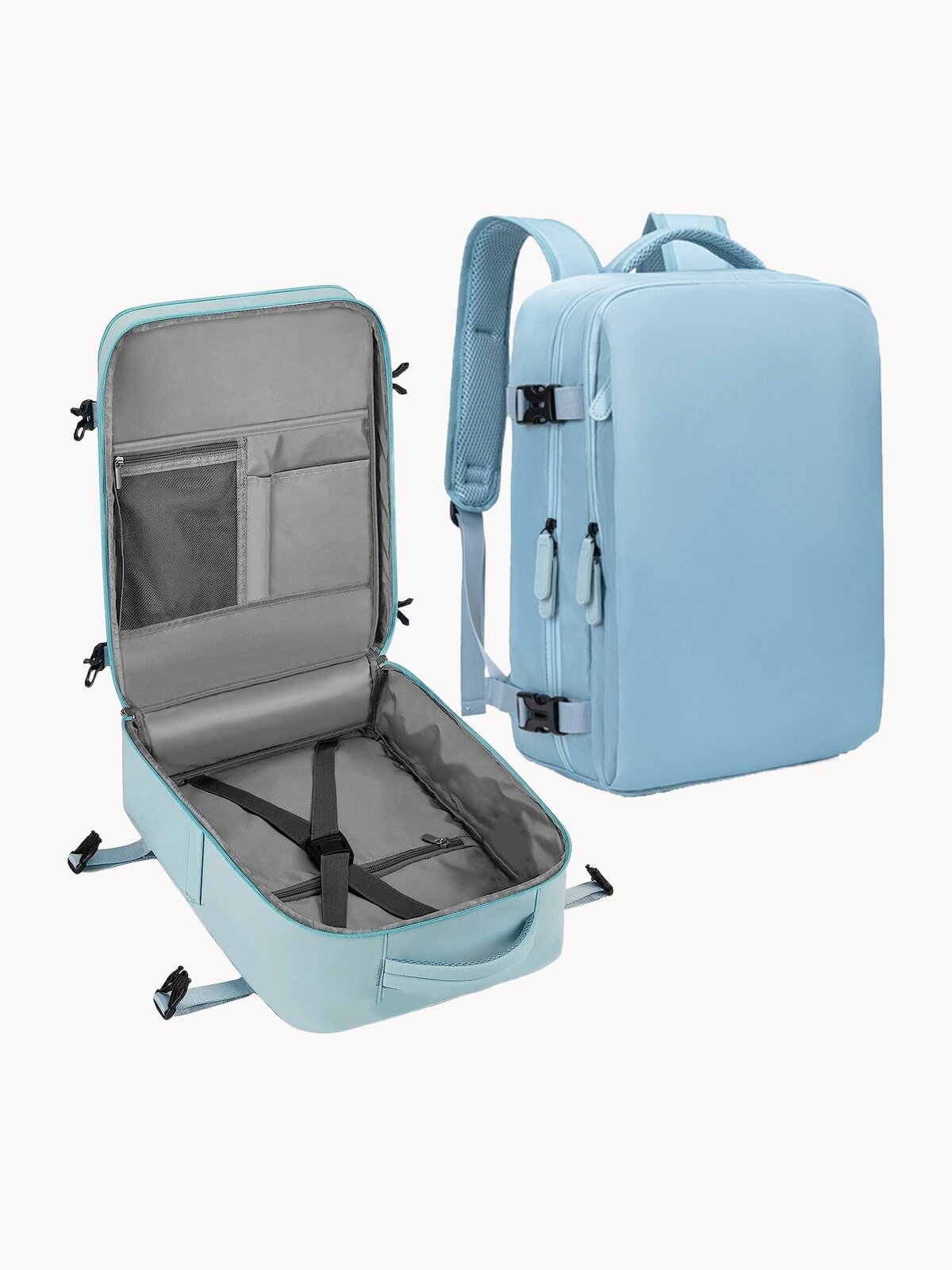 Чемодан, 15,6-дюймовый рюкзак для ручной клади, одобренный для полетов, Водонепроницаемый большой походный рюкзак