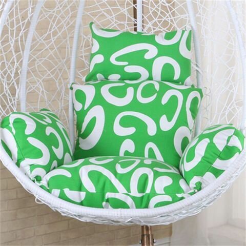 Подвесная корзина с подушкой, съемная и моющаяся, подушка для балконного ротангового кресла, утолщенная подушка для качалки в виде птичьего гнезда, подвесное кресло