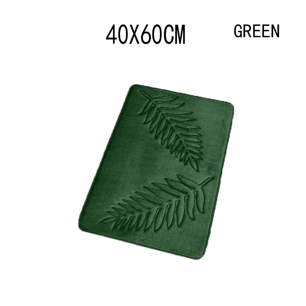 Коврик для ванной зеленый 40x60 см