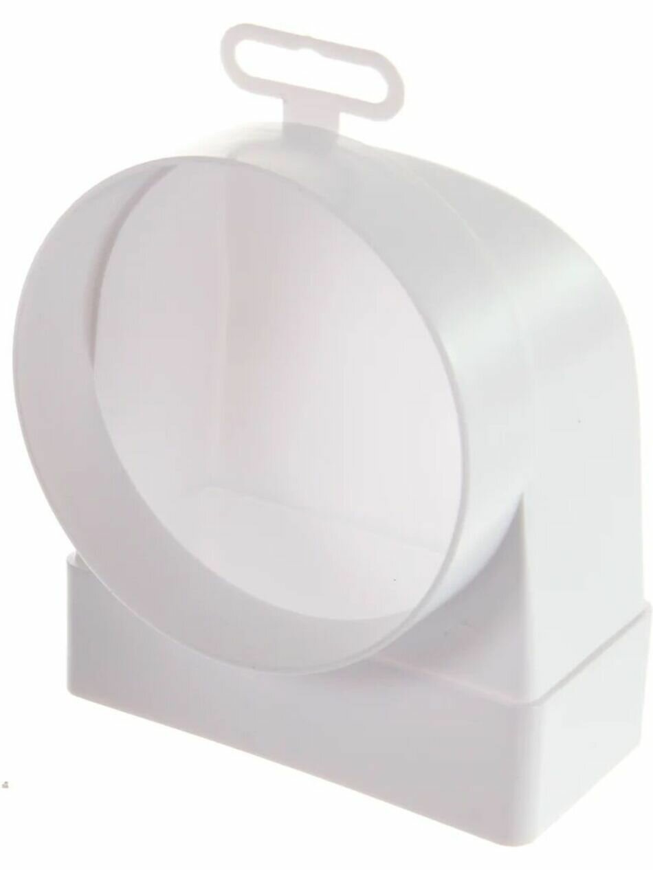 Соединитель угловой плоского воздуховода с фланцевым воздухораспределителем 55х110/D100 ERA 511СК10ФП 87-742