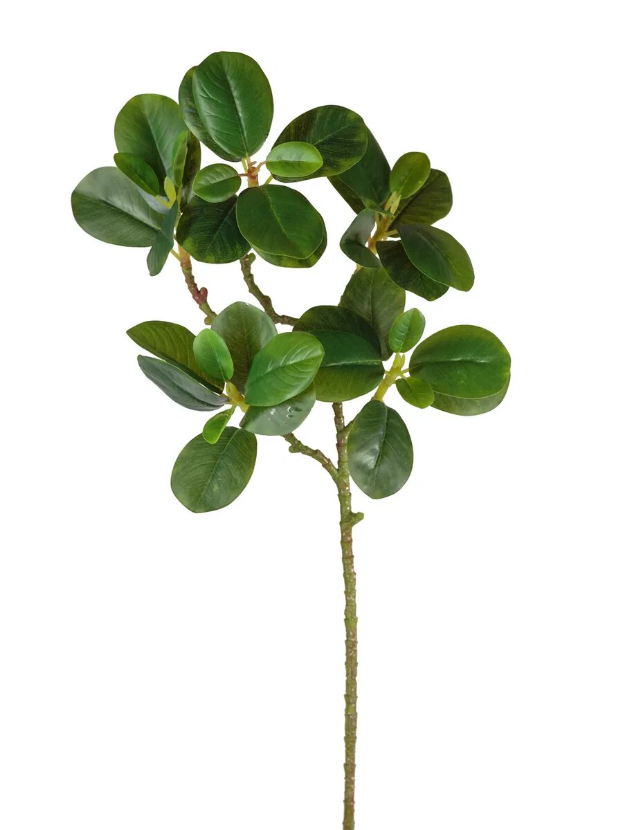 Цветок искусственный Фикус ветка 78 см