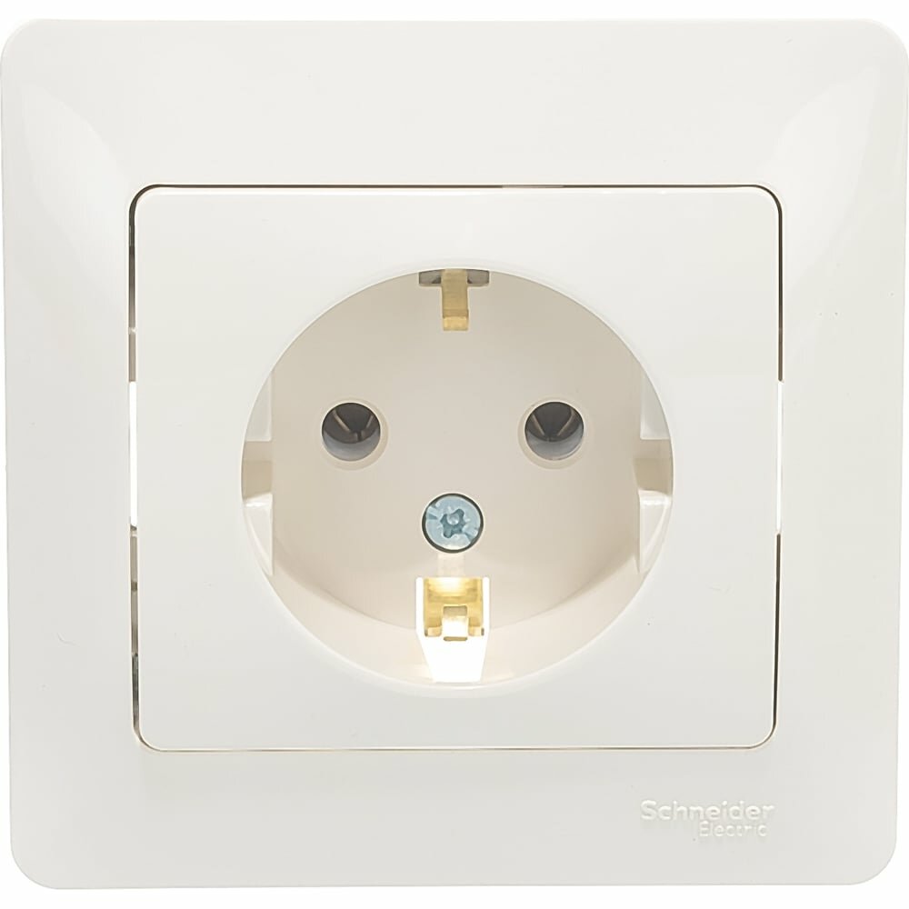 Одноместная розетка Systeme Electric GLOSSA