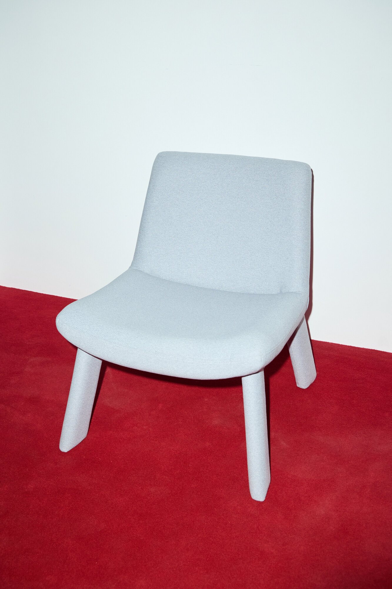 Кресло Annki Studio Steve, экошерсть, мягкое, серое, без подлокотников