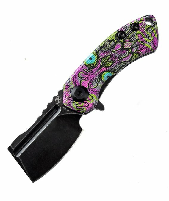 Складной нож Kansept Mini Korvid T3030B3, сталь 154CM, рукоять Purple Undead G10