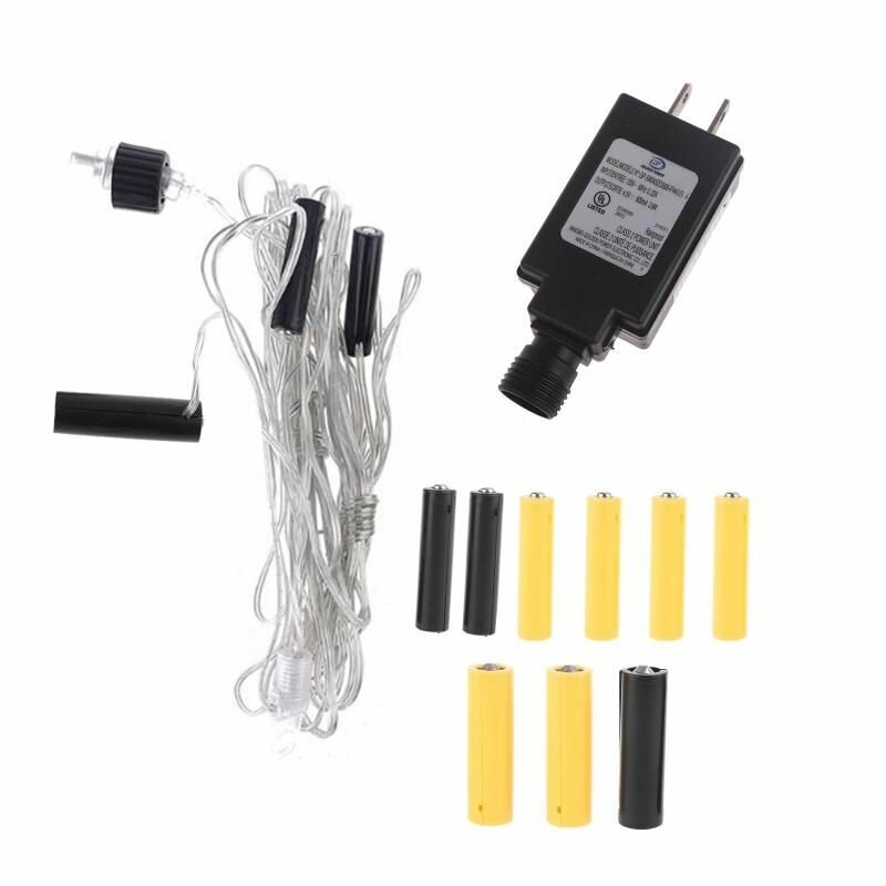 Адаптер питания 3-в-1 для замены батареек AA/AAA, Штепсельная Вилка США