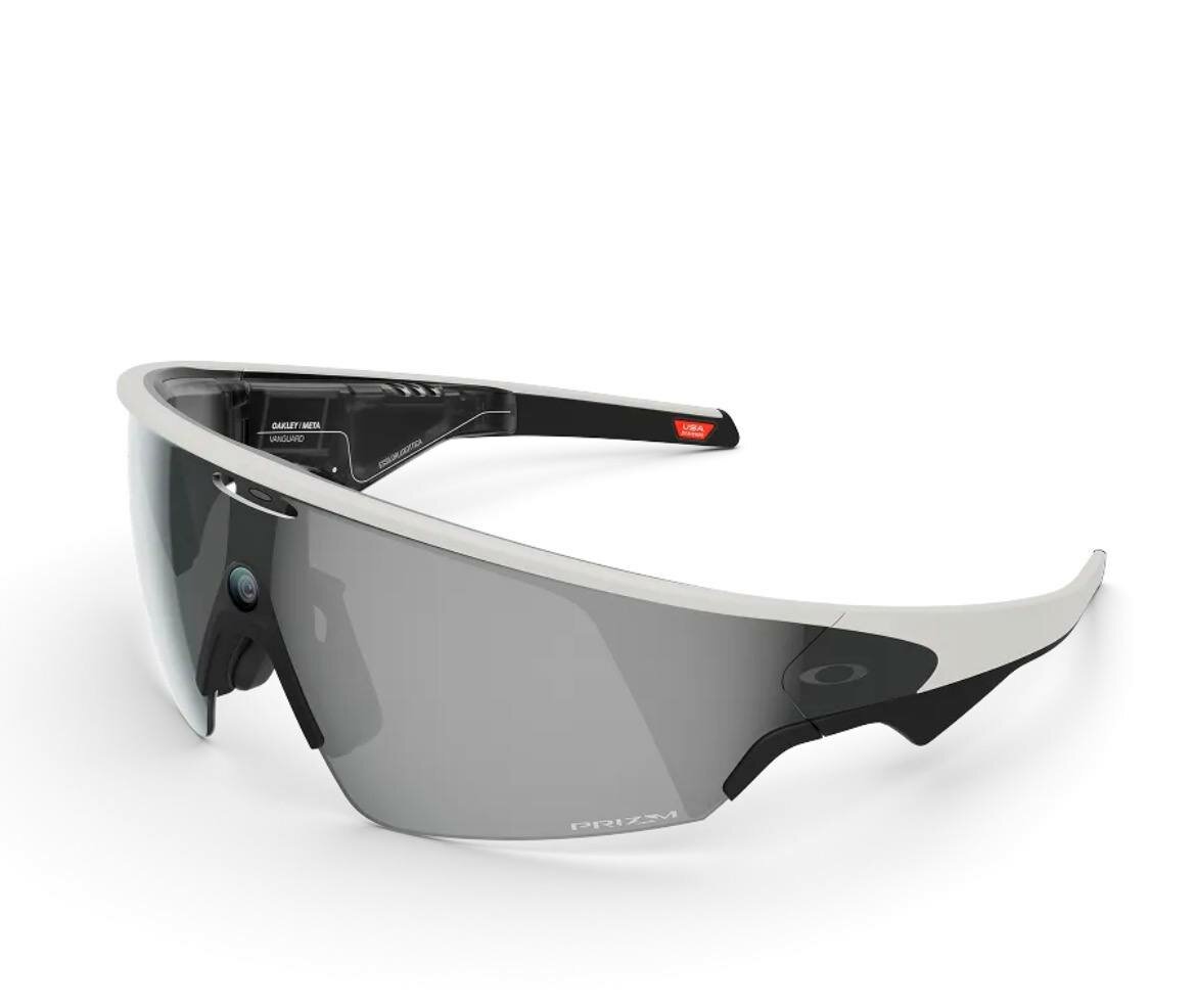 Умные очки с камерой Met* x Oakley Vanguard 0W8001, White / Prizm Black, новинка