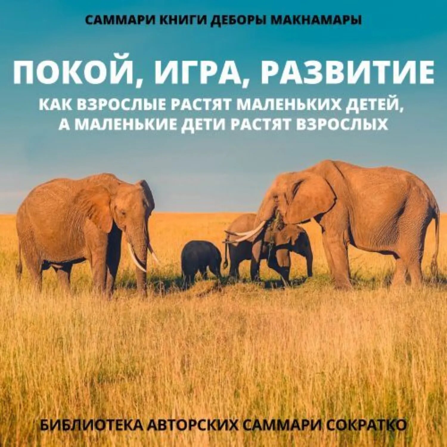 Саммари книги Деборы Макнамары «Покой, игра, развитие. Как взрослые растят маленьких детей, а маленькие дети растят взрослых» [Аудиокнига]