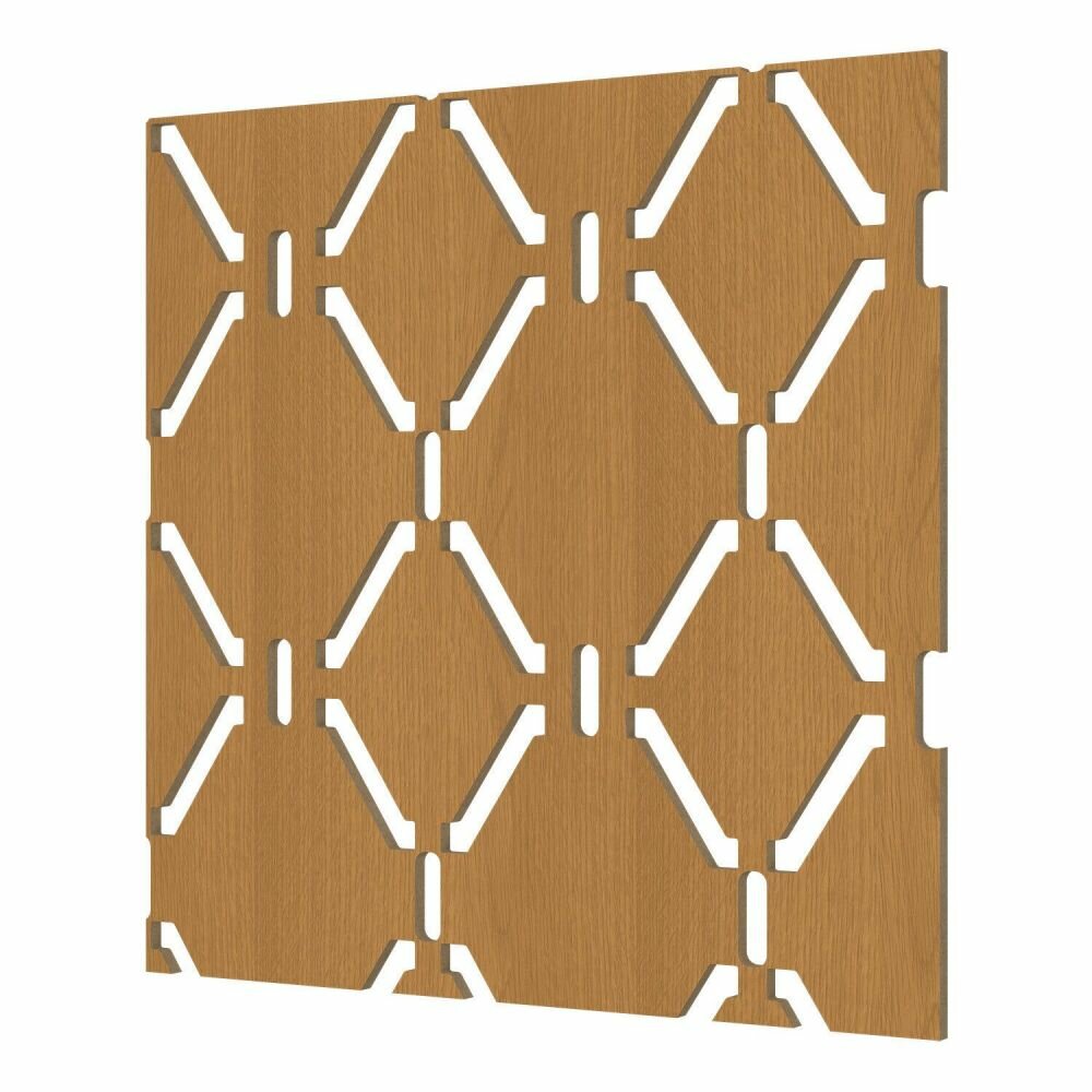 Перфорированная Панель Cosca Ажур ХДФ Дуб В1030хШ695 мм / Коска.