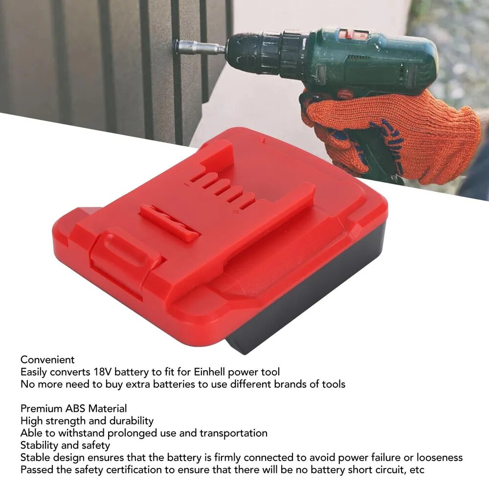 Адаптер аккумулятора Makita 18V для Einhell инструментов, стабильный безопасный портативный конвертер