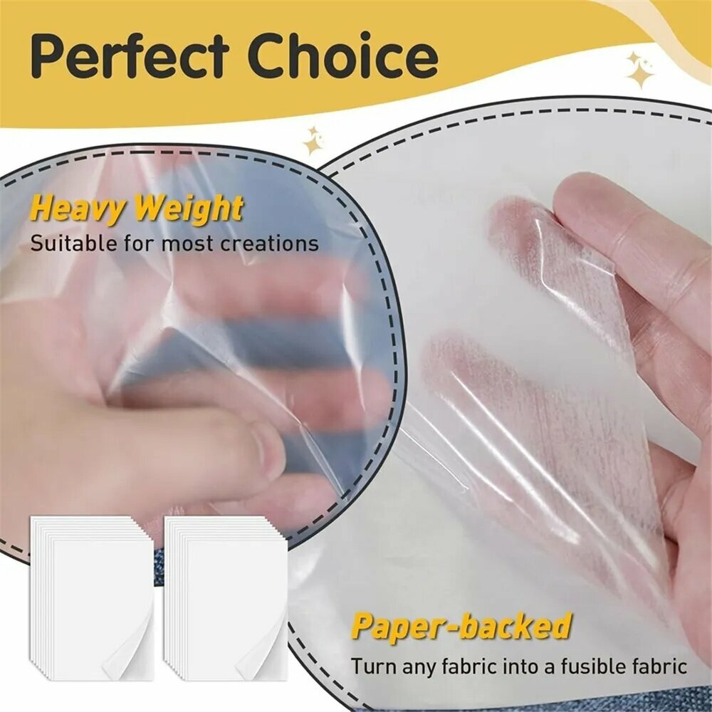 Листы с термоклеем, 20 шт, двусторонние, термоклеевые,