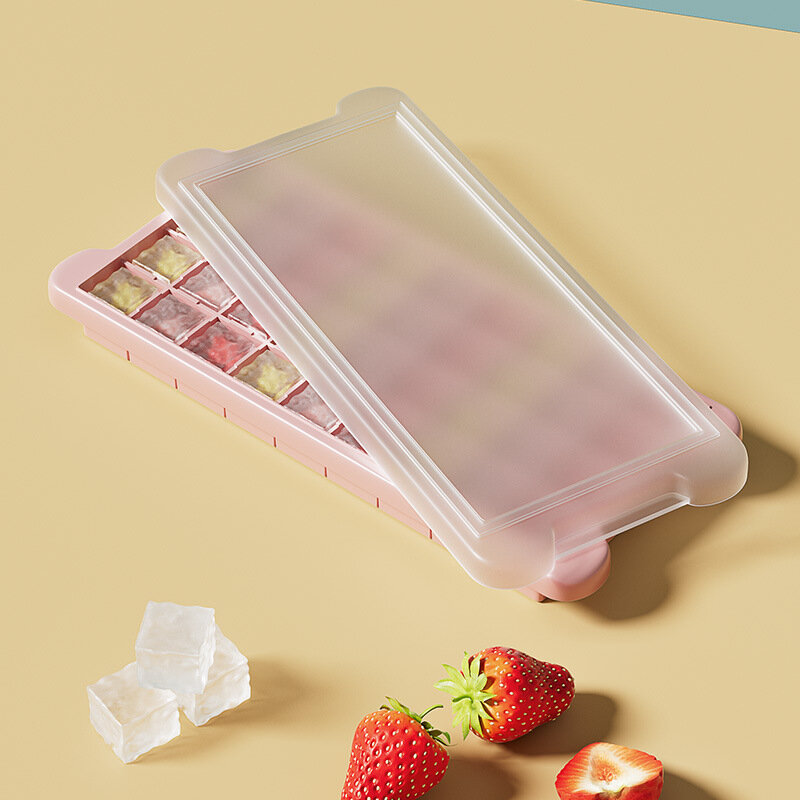 Трансграничная ледяная решетка замороженного льда Форма силиконовая крышка 36 сетки-розовый