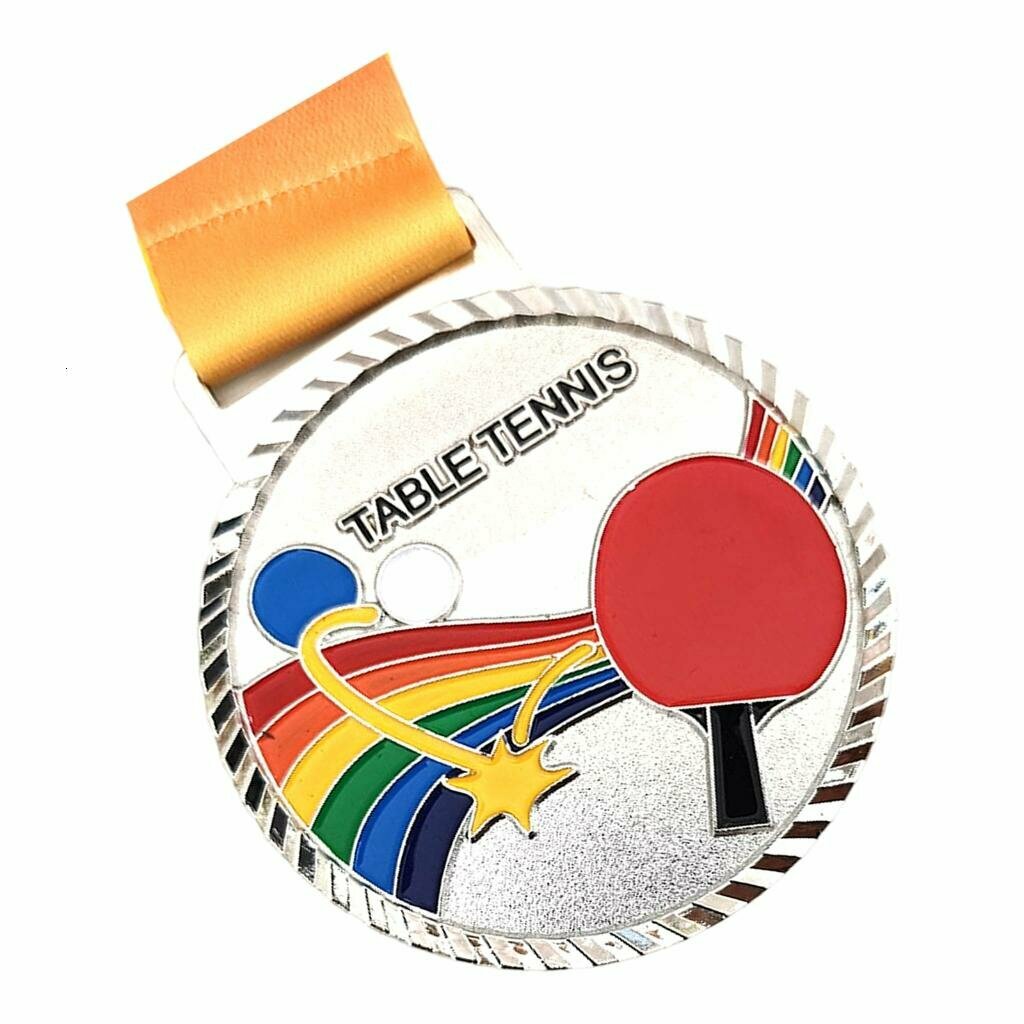 Медали для детей и подростков за победу в соревнованиях, Серебряный стол для настольного тенниса