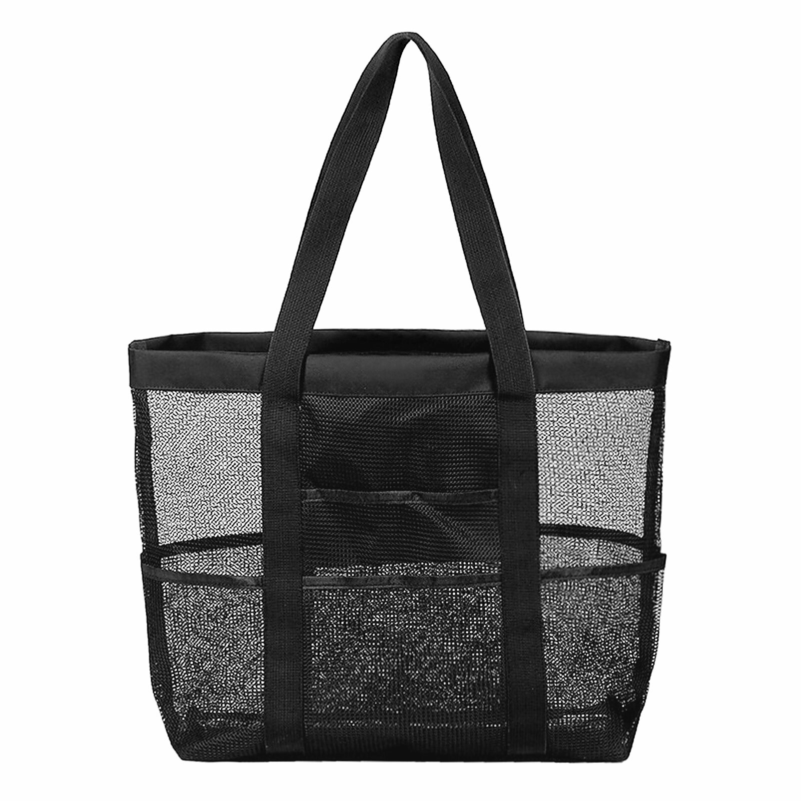 Сетчатая сумка для душа Подвесная туалетная сумка Необходимая сумка для студенческой общежития Портативная уборочная сумка Быстро сушащаяся косметическая сумка Органайзер для душа для ванной комнаты Общежитий Пляжа Туризма, Материал: Полиэстер, Цвет: