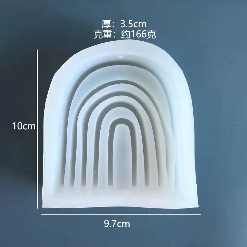 Южная Корея ins силиконовая форма для свечей U-образная Радужная мостовая Арка DIY форма для ароматерапии мыло мусс