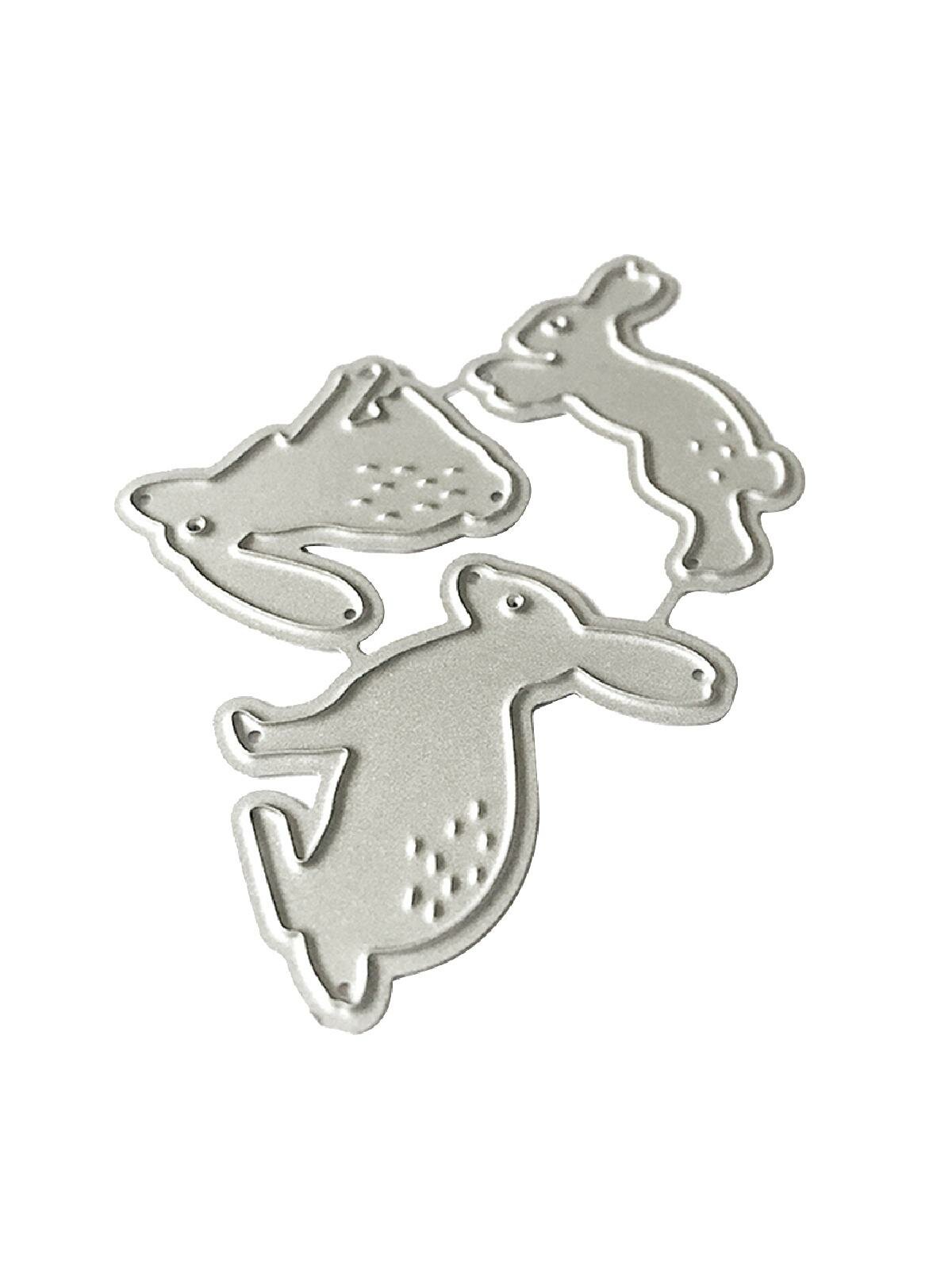 Кролик Кролик Металлические Режущие Штампы Трафарет для Скрапбукинга Альбом "Сделай сам" Штамп Бумажная карточка