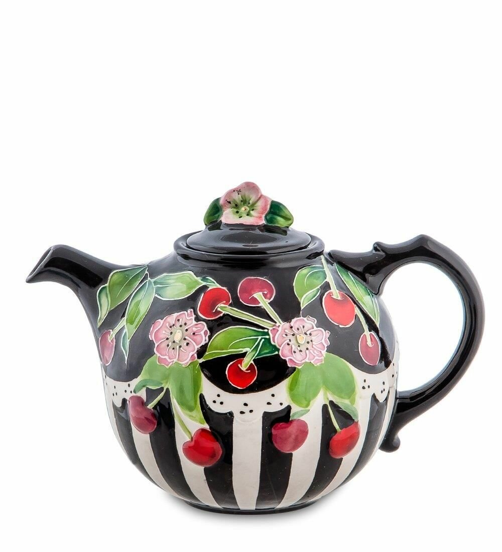 Заварочный чайник Вишенки A1895440 Blue Sky, Керамика