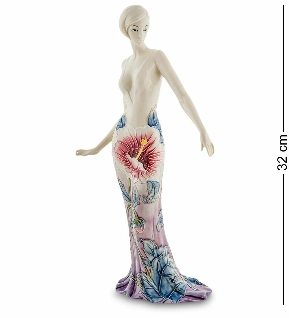 Статуэтка настольная Девушка Роза (Pavone) A2043062 Pavone, Фарфор, в подарок