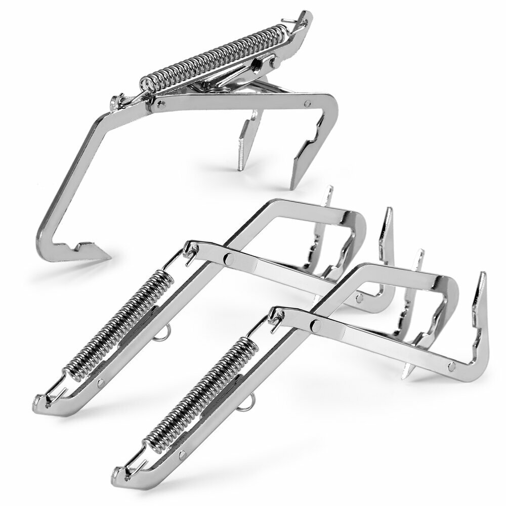 3Pcs Устройства для ловли крабов и щуки Ловушки Приманки Рыбацкие ловушки Крючки для ловли щуки Инструменты для схвата крабов Щипцы, Материал: нержавеющая сталь, Размер: 13 * 3.2см / 5.1 * 1.2дюйма, Вес: 31г / 1.1унция, Количество: 1шт / 2шт / 3шт (по