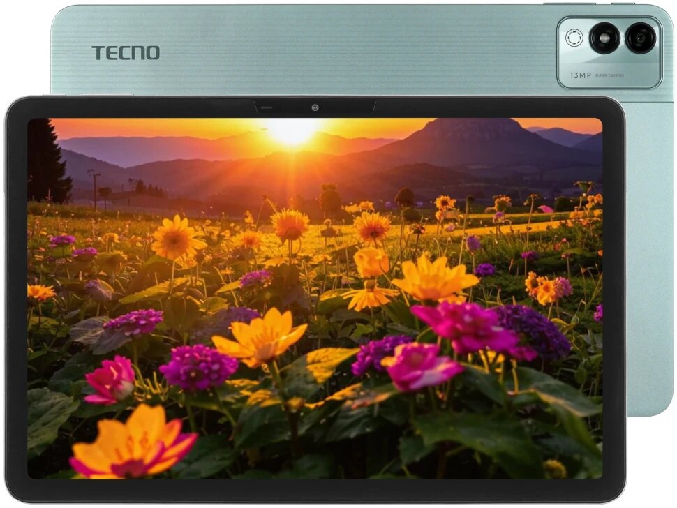 10.95" Планшет Tecno Megapad 11 LTE 8/256 ГБ, 8000 мА*ч, Android 14, зеленый