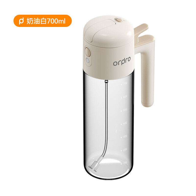 Домашний масляный распылитель, бутылка для наливания масла, кухонный наливной и распыляющий двойного назначения, стеклянный распылитель, масляный распылитель с прессом, интегрированная герметичная масляная бутылка