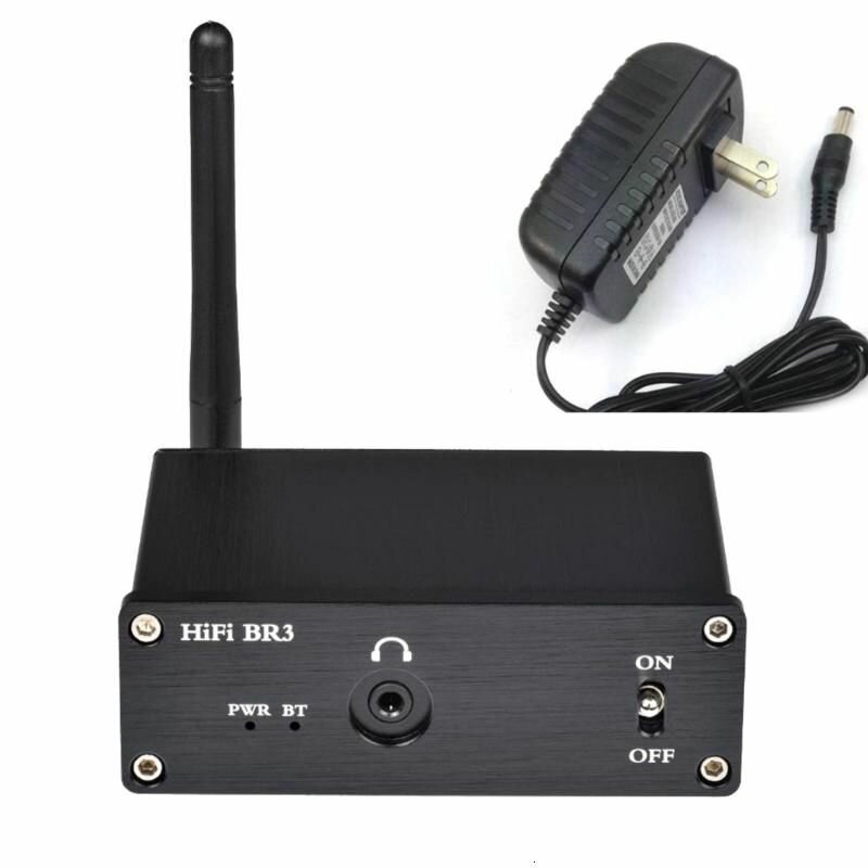 HiFi аудио ресивер BR3 с BT5.0, чипом CC5125, CSR8675, улучшенным цифровым оптическим, коаксиальным и 3.5AUX, LDAC/AptxHD, Штепсельная Вилка США