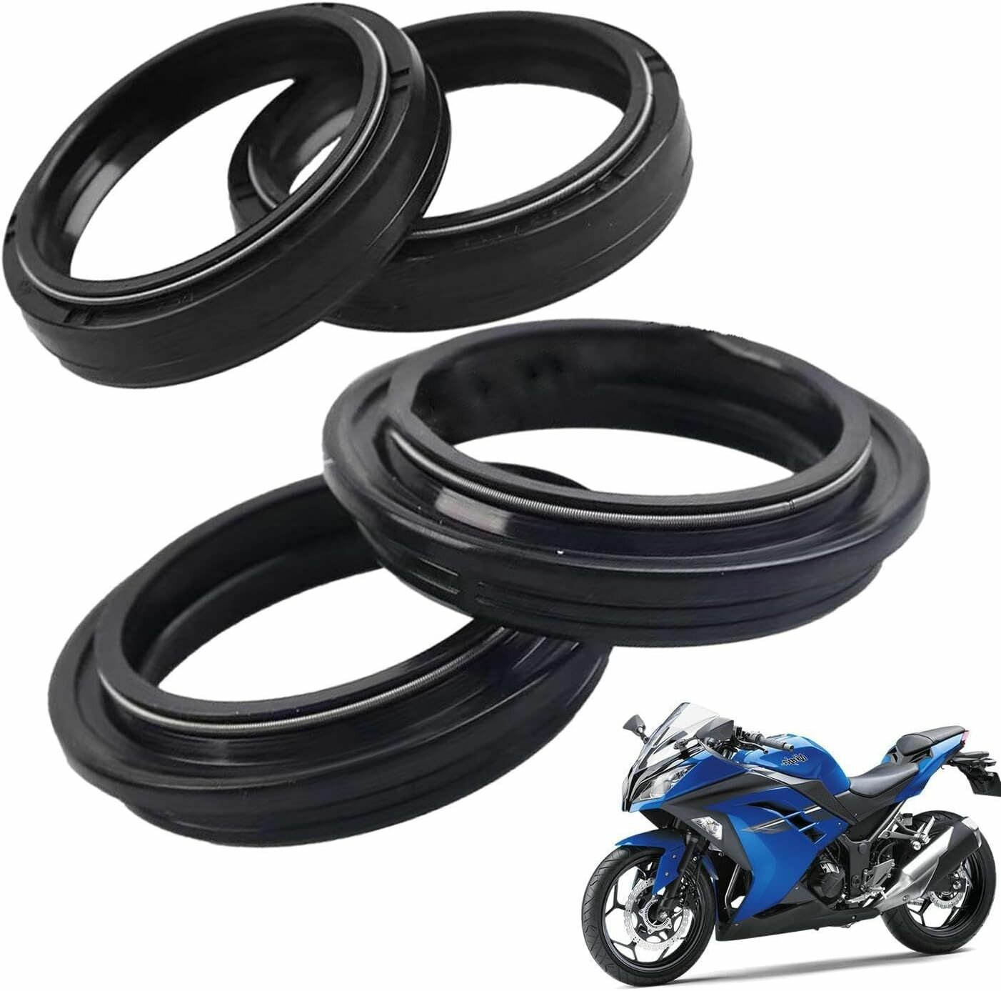 Комплект сальники+пыльники вилки 41x53x8/10,5