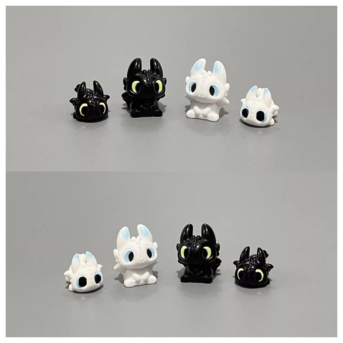 Милые фигурки Беззубик из Как Приручить Дракона — парные, декор для авто, коллекционные фигурки, аксессуары