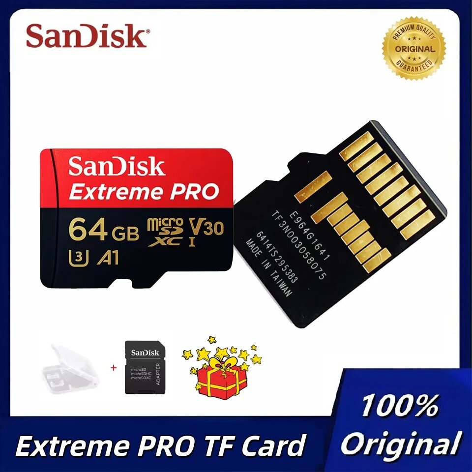 SanDisk Extreme PRO microSDHC 64 ГБ 1 PCS 64GB