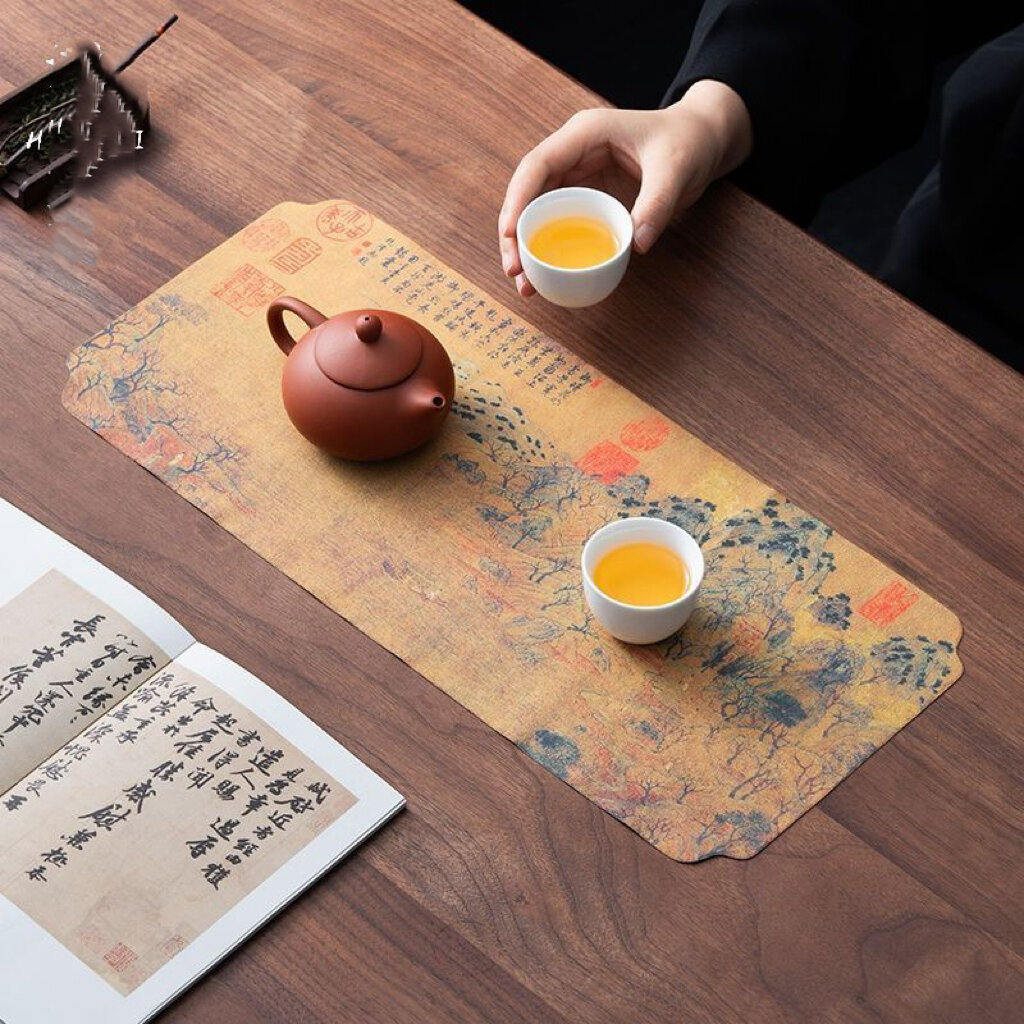 Полотенце кухонное двусторонняя салфетка для чая, 20x45, 1шт