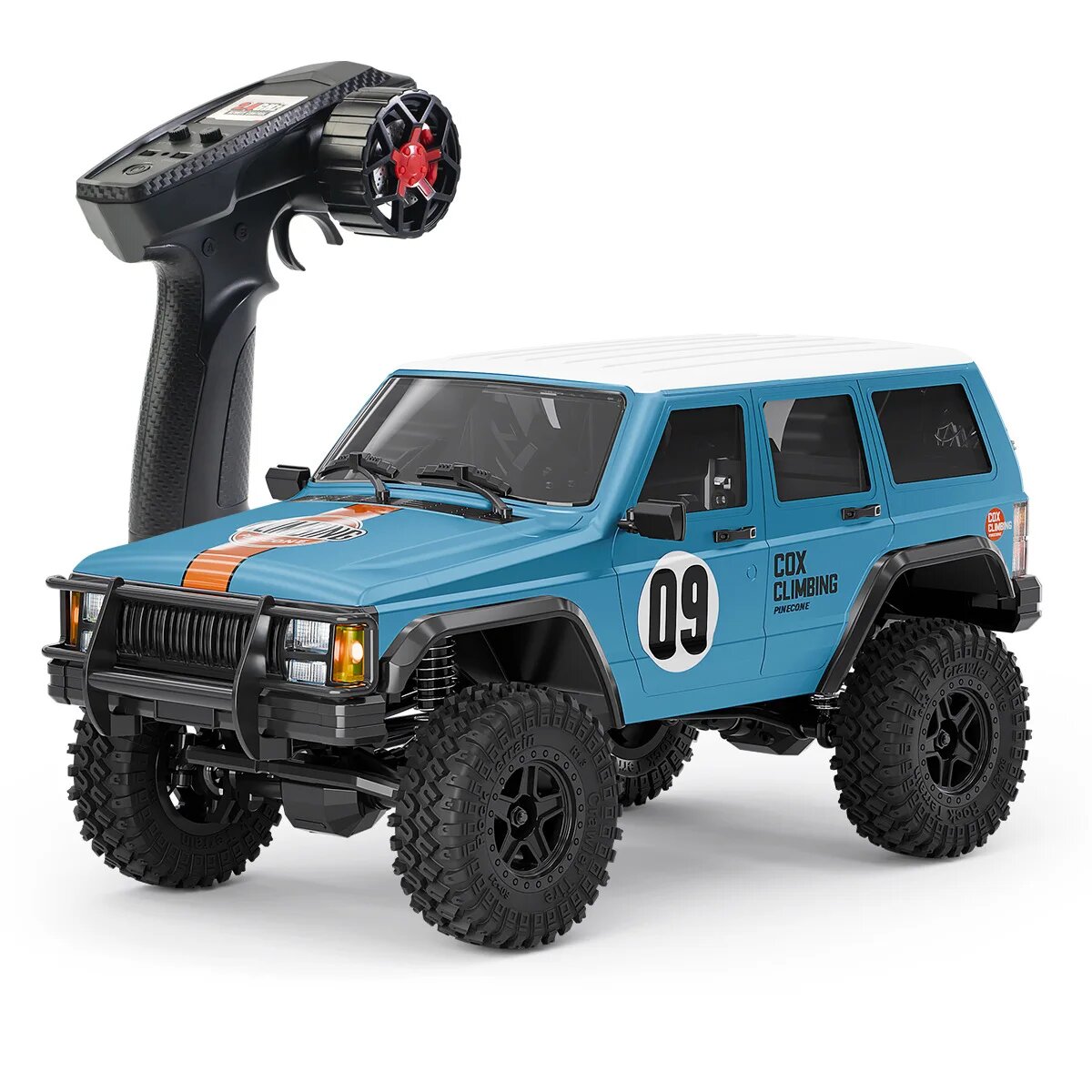 MN MODEL 1/18 Jeep Cherokee металлическая радиоуправляемая машина blue